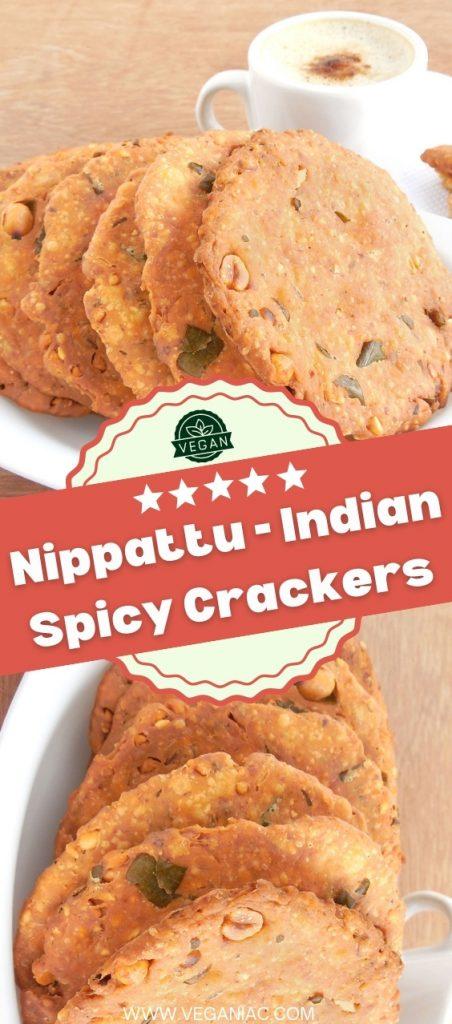 How to make Nippattu (Spicy Indian Crackers) - Veganiac