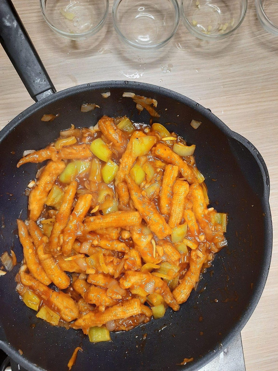 Baby Corn Chilli Recipe - Veganiac