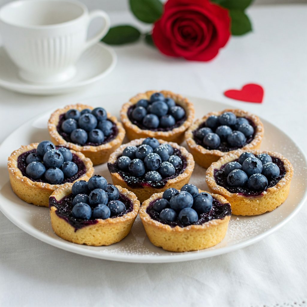 Blueberry Tartlets Reco[: Sweet Romance Valentine's - Veganiac
